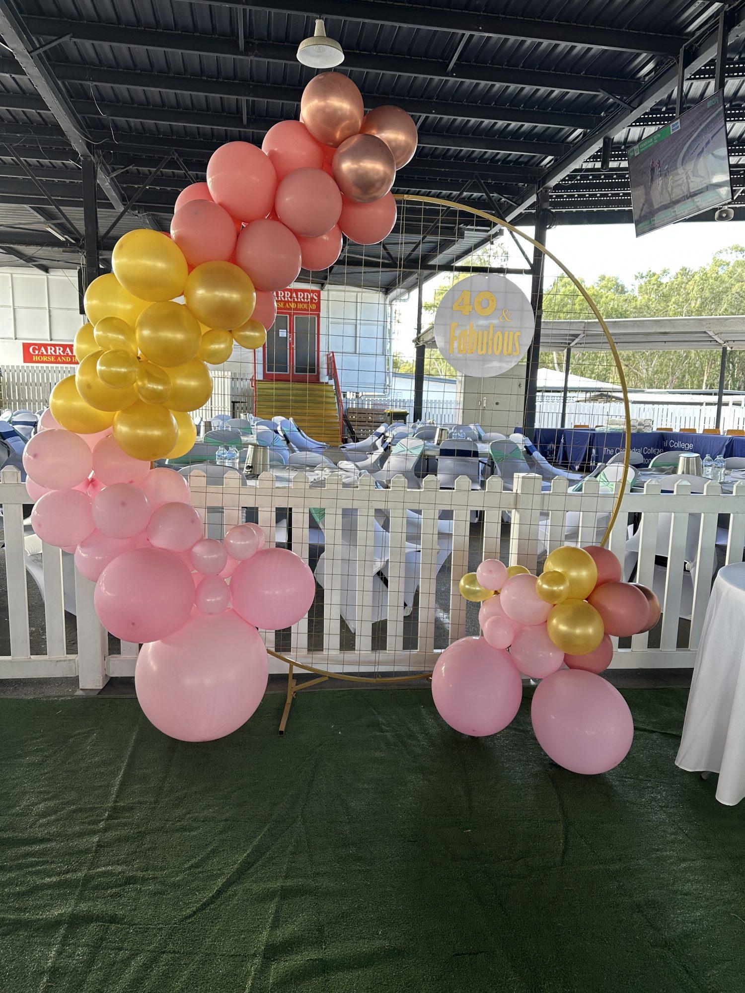 Round Gold Backdrop Grill - Stylish Events